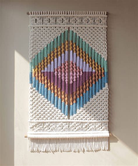 Rainbow Macramé Wall Hangings Dazzle With Intricate Knots Of All Kinds