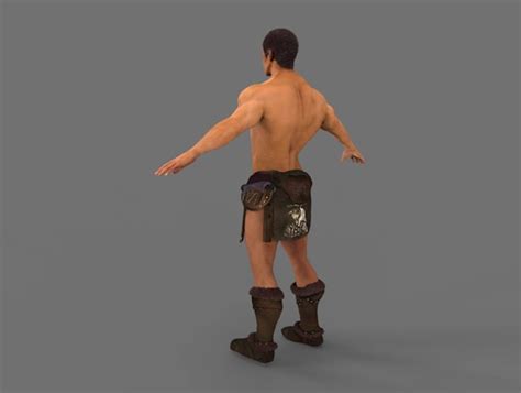 Stylized High Poly Game Character Nsfw Model Uv Mapping Skin Texture