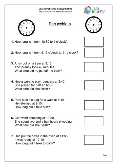 Grade 3 Math Problem Solving Worksheets