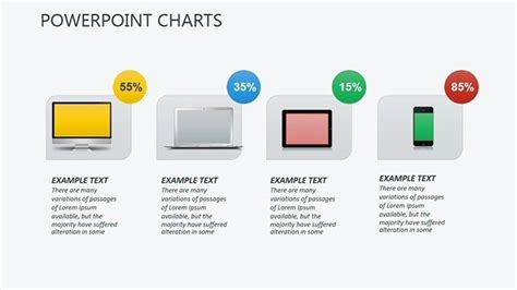 Working On Computer Equipment PowerPoint Charts Download Template
