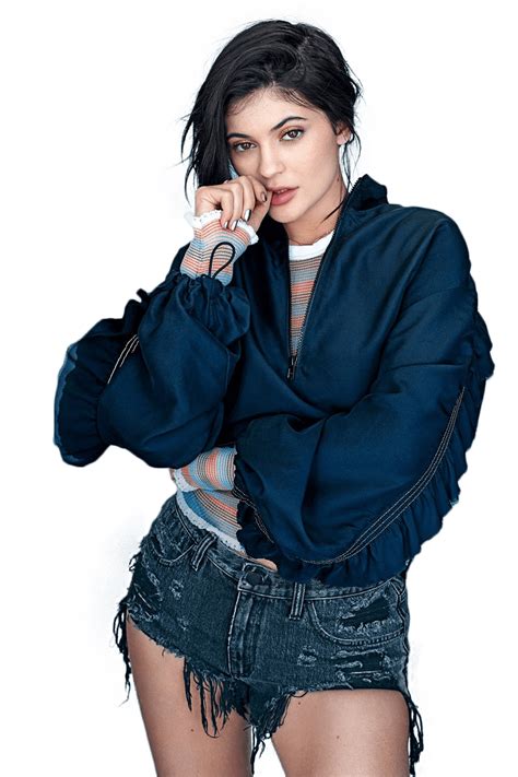 Download Kylie Jenner Blue Shirt Png Image For Free
