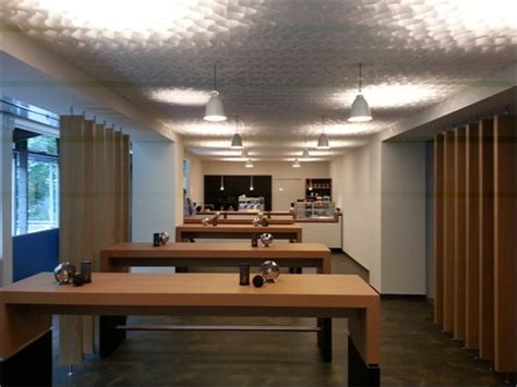 法国纹理纸蜂窝天花应用案例 室内 车展 开新会展 新材料 美国室内设计中文网博客