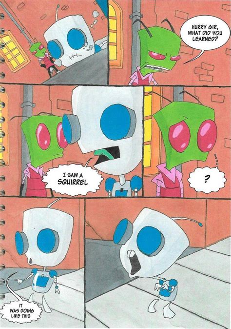 Invader Zim Comic I Saw A Squirrel By Almightytallestgir On Deviantart
