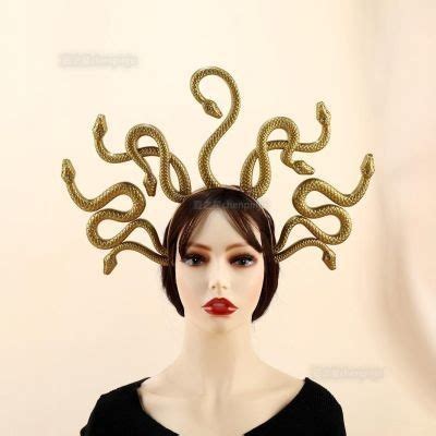 夏之星 萬聖節美杜莎蛇發頭箍cosplay道具塑料髮箍古希臘風九頭蛇形頭飾 梅杜莎Medusa 蛇年cos 演出道具 蝦皮購物