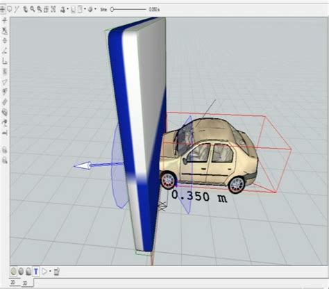 Frontal Collision Between A Vehicle And A Rigid Wall In Virtual Crash