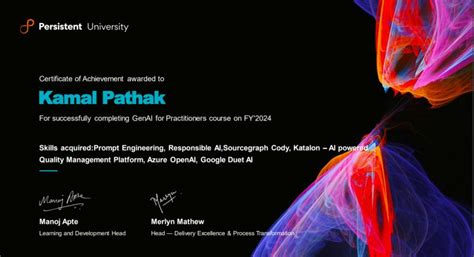 Kamal Pathak On Linkedin Persistentsystems Genai