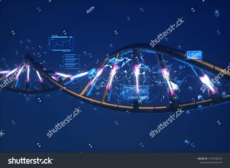 D Render Illustration Dna Dna Model Stock Illustration Shutterstock