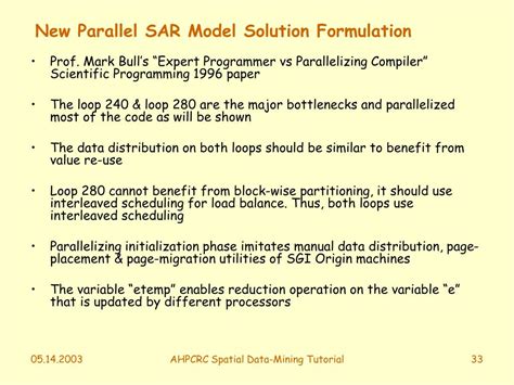 ppt ahpcrc spatial data mining tutorial on scalable parallel