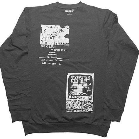 Sex Pistols Long Sleeve 100 Club ロングtシャツ バンドtシャツ専門店garapa Gosガラパゴス