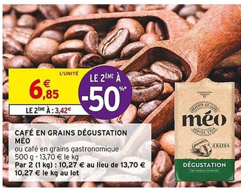 Offre Café En Grains Espresso Bio Méo Chez E Leclerc