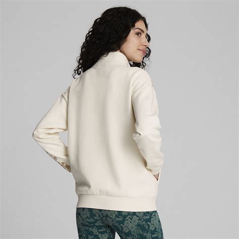 Puma Chaqueta Floral Vibes Track Fl Beige Dressinn