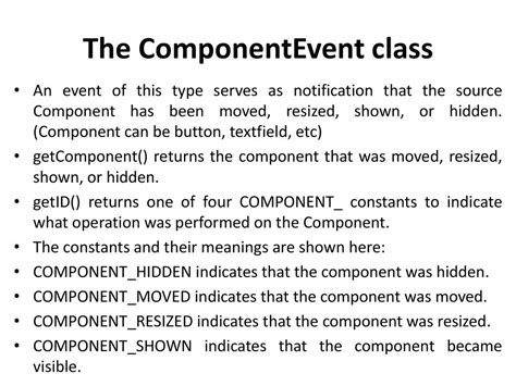 Unit I Chapter 1 Event Handling Ppt Download