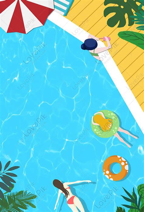 여름 수영 포스터 배경 이미지 Hd 시장 포스터 파티 배경 사진 무료 다운로드 Lovepik