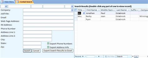 Ms Access Customer Database Template Shooters Journal