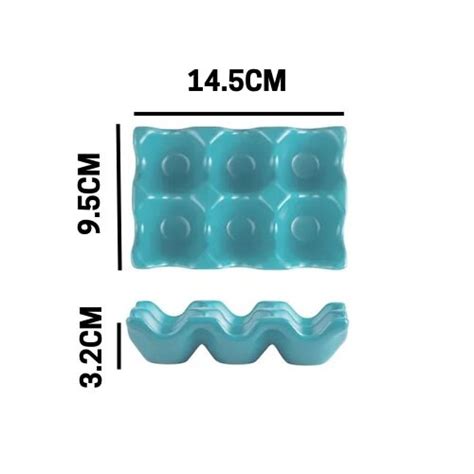 Stackable Egg Rack Ceramic 6 Egg Holder Tableware Egg Tray Egg Storage