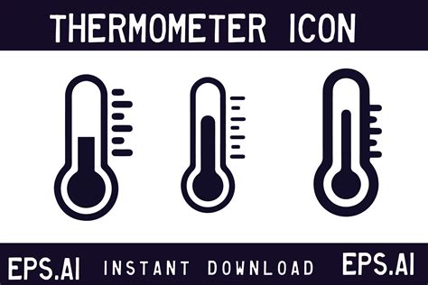 Thermometer Icons Vector Design Graphic By Sweetsvg Creative Fabrica