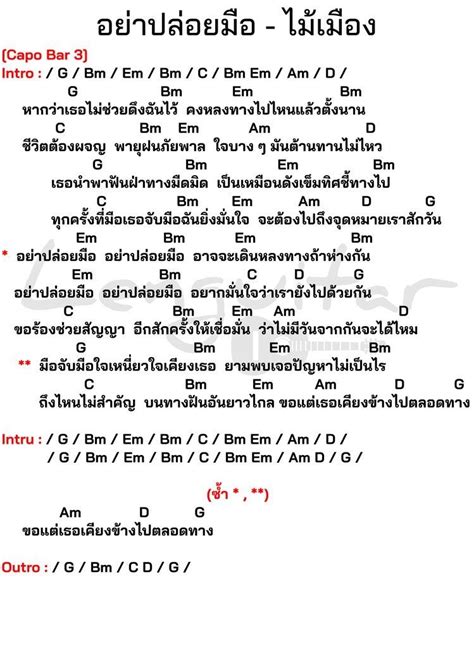 คอร์ดเพลง นึกเสียว่าสงสาร อ้อย กระท้อน คอร์ดเพลงง่ายๆ Artofit