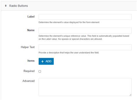 Form Elements Advanced Field In Form Builder Web And Digital Help Center