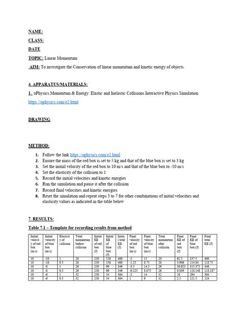 Lab 5 Linear Momentum 1 1 Pdf Teaching Methods And Materials Technology And Engineering