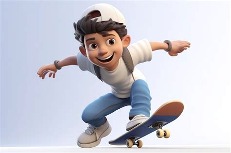 Premium Ai Image Performing A Skateboard Trick