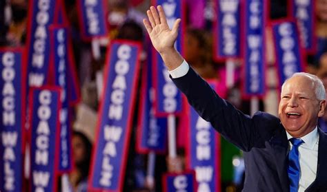 Video Walz Accepts Vp Nomination At Democratic Convention Qatar