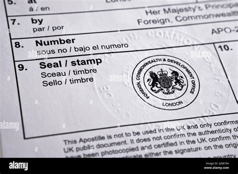 Authentic Apostille Document From The Uk Legalisation Office Legalised Document With The