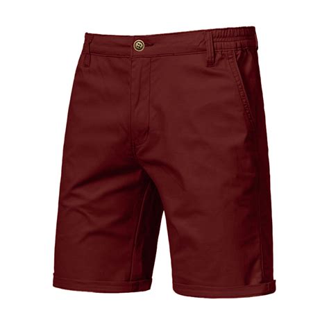 Peaskjp Men S Cargo Shorts Men S Performance Utility Ripstop Cargo Work Short Red M