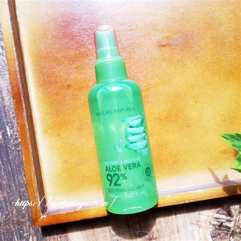 ネイチャーリパブリック（ Nature Republic ）のアロエベラスージングジェルミスト、さっぱりとした使用感 ワタノヤ｜主婦のアイ