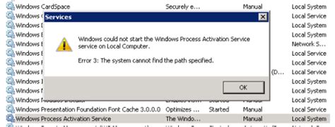 How To Fix Windows Process Activation Service Failed To Start Asp