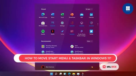 How To Move The Start Menu And Taskbar In Windows Easy Guide Yehi Web