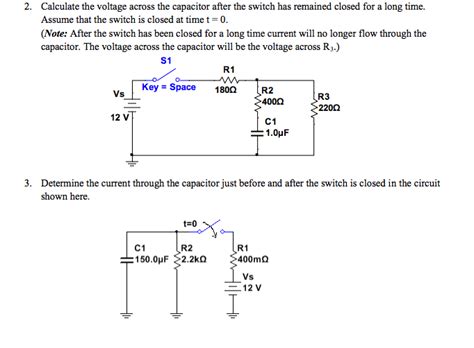 Solved: Calculate The Voltage Across The Capacitor After T... | Chegg.com