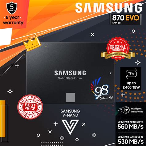 Jual Samsung Ssd 870 Evo 250gb 250 Gb 870evo V Nand Sata Iii 2 5