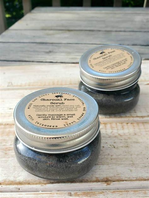 Charcoal Face Scrub For Men With Tea Tree Oil And Vitamin E