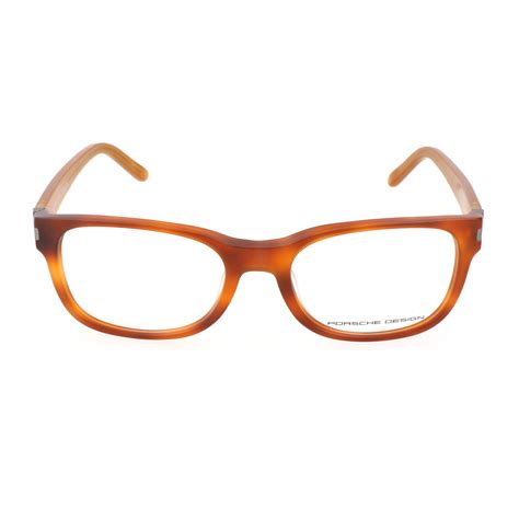 Mens P8250 Optical Frames Light Havana Designer Glasses Touch