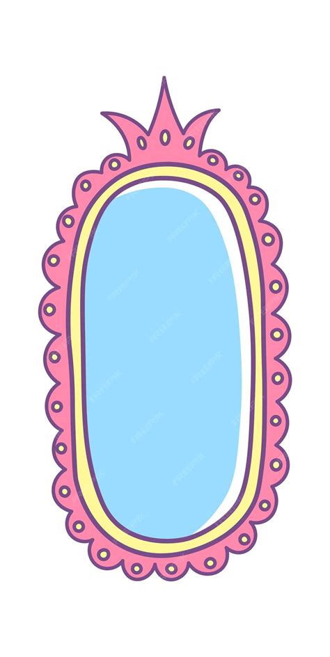 Premium Vector Oval Princess Frame Vector Illustration