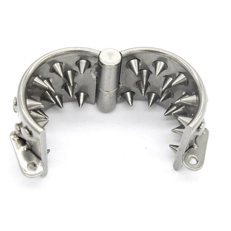 Dia 30mm Stainless Steel Cock Ring 4 Rows Teeth Penis Ring Ball