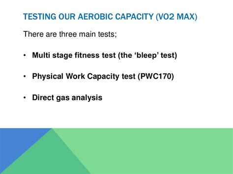 Aerobic Capacity Lesson 1