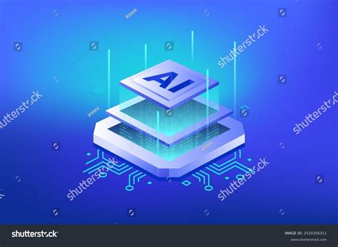 Artificial Intelligence Ai Chip Technology Background Stock Vector Royalty Free 2520356311