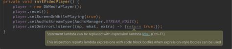 Android Retrolambda Statement Lambda Can Be Replaced With Expression
