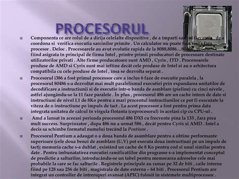 Ppt Componentele Unui Calculator Powerpoint Presentation Free