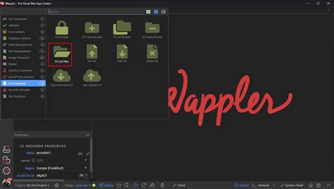 Wappler Documentation Using S3 Connector
