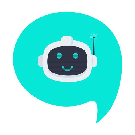 Robot Cat Chatbot Icon Sign Flat Style Design Vector Illustration