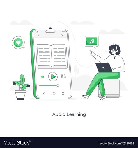Audio Learning Royalty Free Vector Image Vectorstock