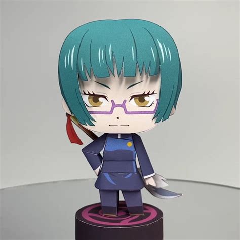 Jual Chibi Miniatur Maki Zenin Jujutsu Kaisen Papercraft Kab Bekasi