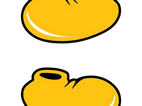 Mickey Mouse Shoes Outline Digital Download Svg Png Cricut