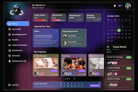 School Management System Homepage Design On Behance