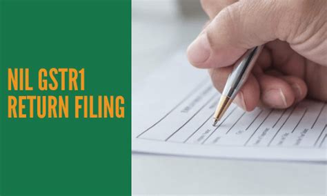 Procedure For Filing Nil Gstr 1 Return Akt Associates