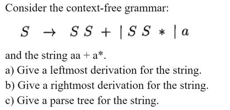 Answered B Give A Rightmost Derivation For The Bartleby