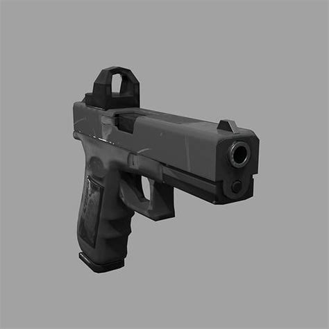 3d Model Glock 21 Gun Vr Ar Low Poly Cgtrader