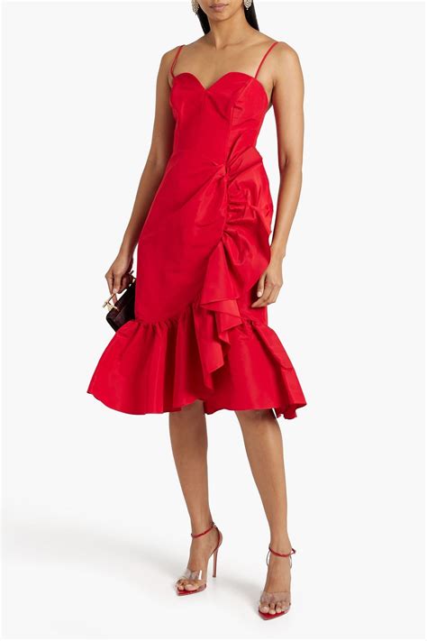 Carolina Herrera Ruffled Silk Faille Dress The Outnet